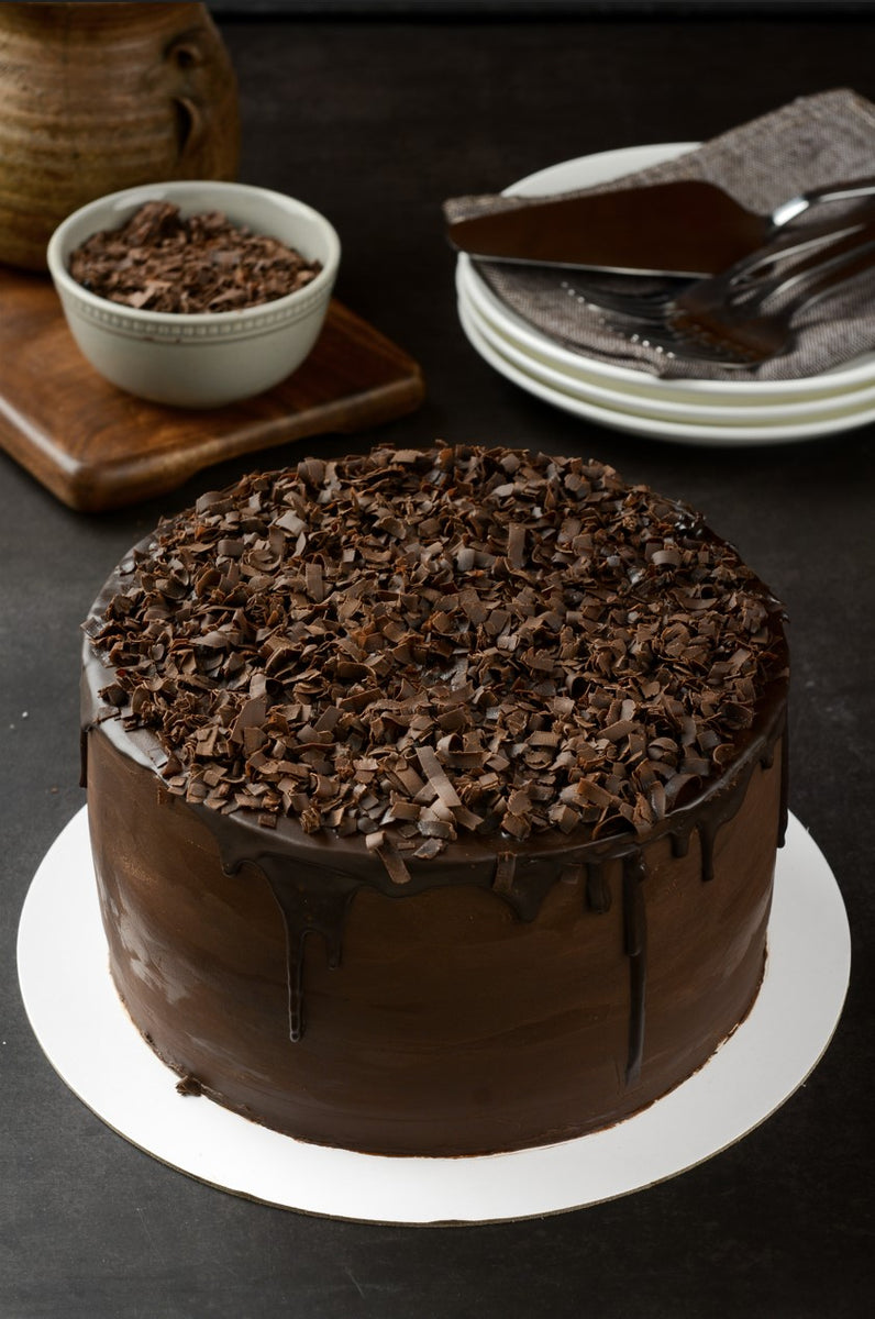 Pre-Order Double Height Belgian Dark Chocolate Cake | Premium Cake Del ...
